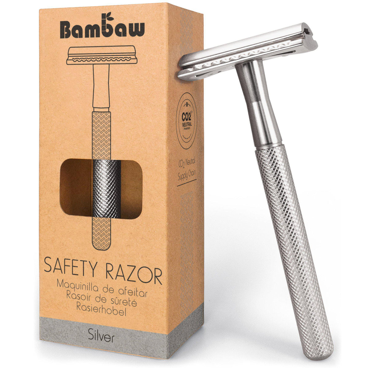 Safety razor Bambaw Silver | MIISHA Eco Shop